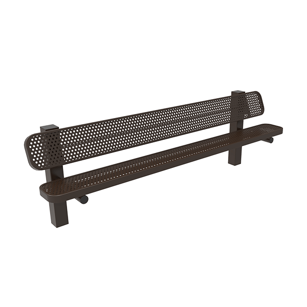 Rhino 8 ft Pedestal Bench with Back – Furniture Leisure