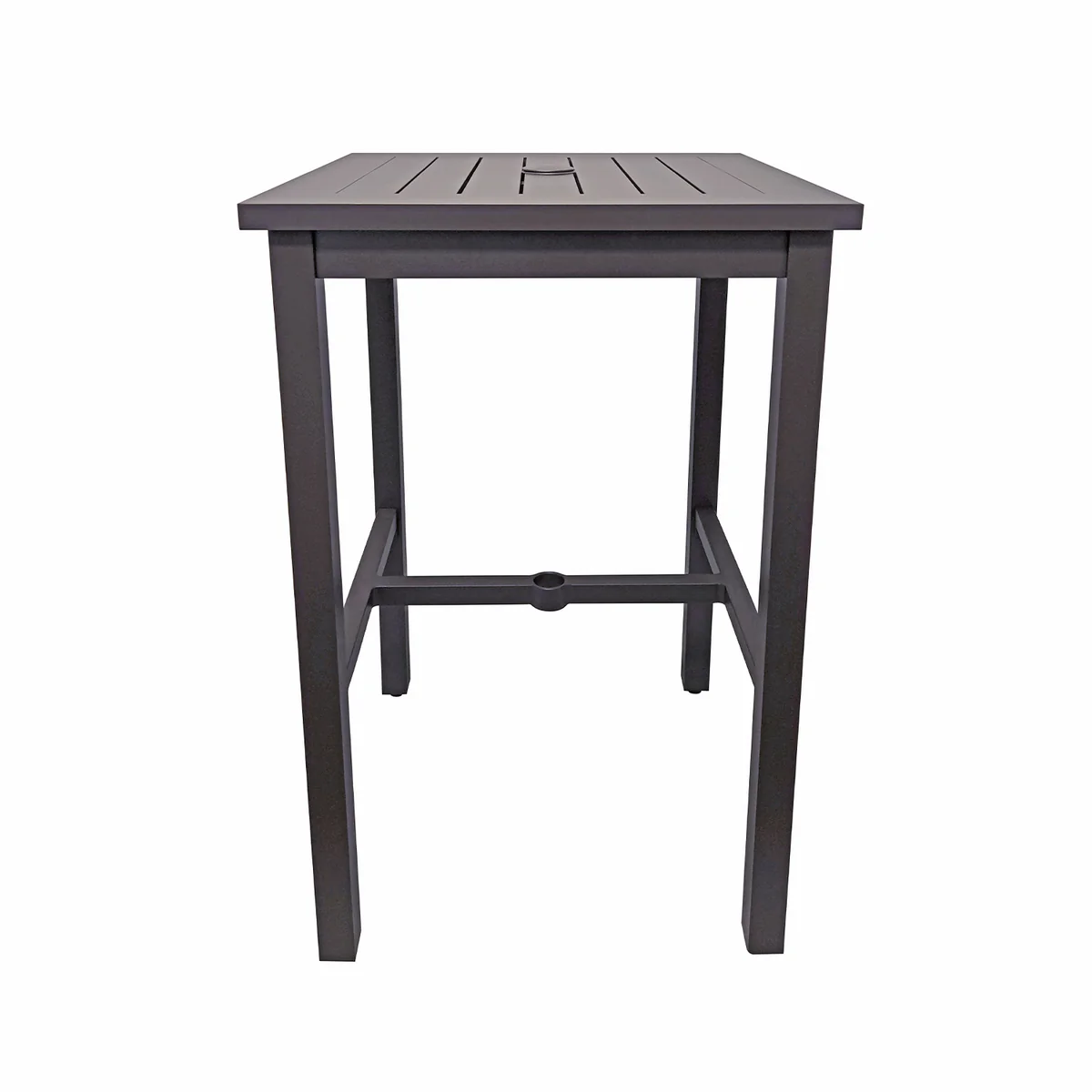 Sigma 28" Square Aluminum Slat Top Bar Table – Furniture Leisure