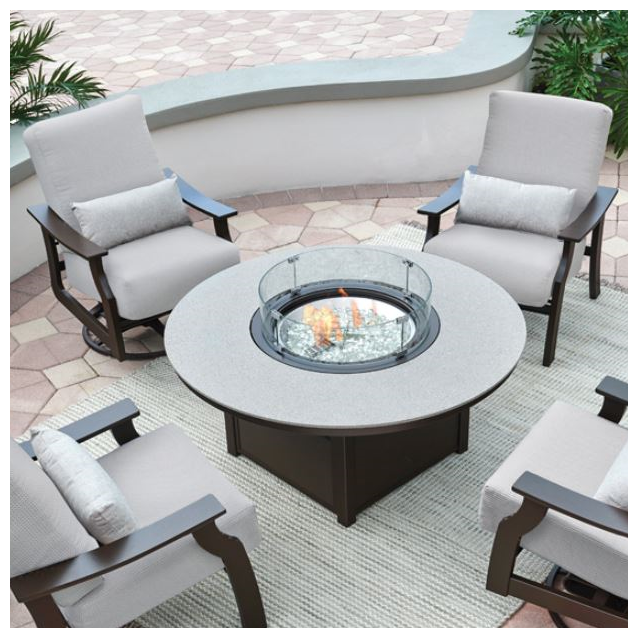 Origins Round Fire Table - Furniture Leisure
