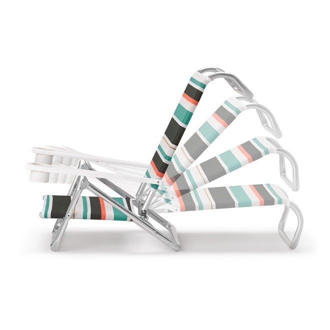 Telescope Mini-Sun Beach Chair w/ Cupholder Arms - Furniture Leisure