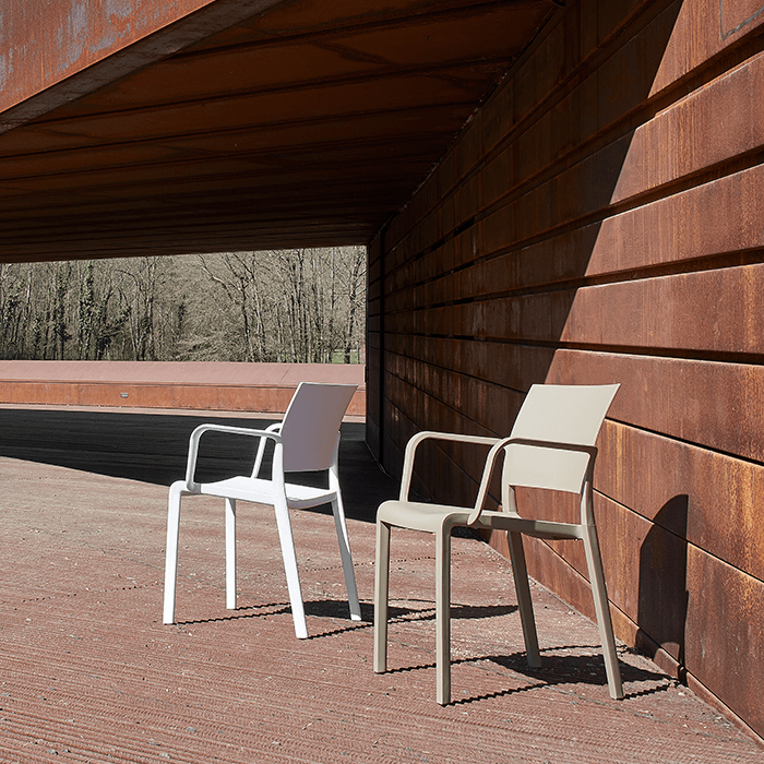 Fiona New Stacking Polypropylene Dining Arm Chair - 11 - Furniture Leisure