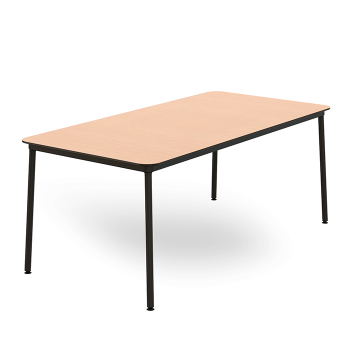Rectangle Hub HPL Top Dining Table – Furniture Leisure