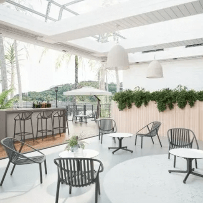 27.6” Round Bini Lounge Polypropylene Side Table with HPL Top - 18.4 ...