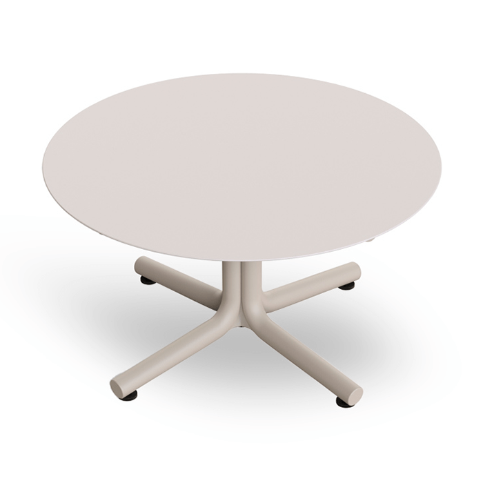 27.6” Round Bini Lounge Polypropylene Side Table with HPL Top - 18.4 ...