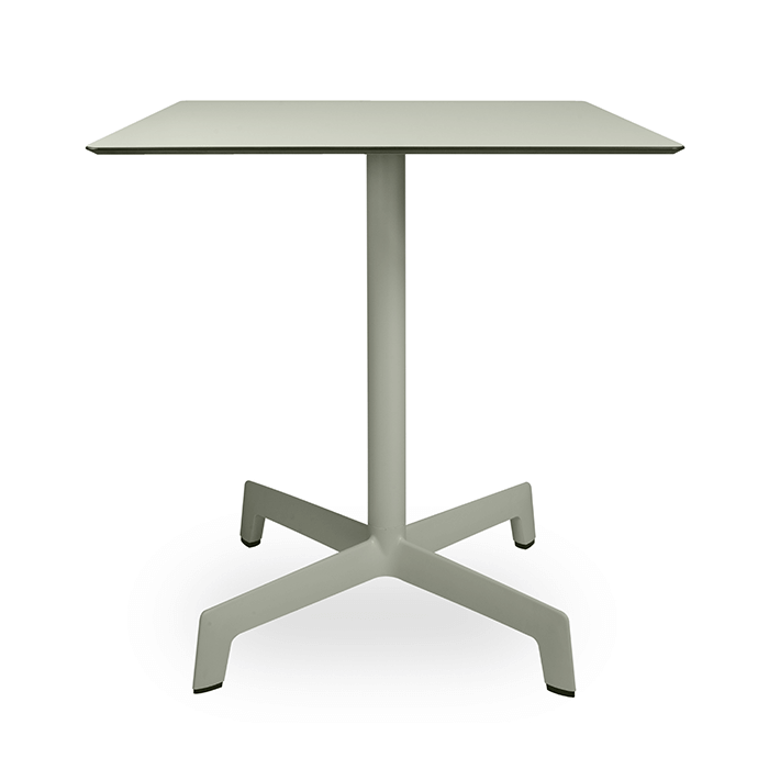 27.6” Square Sputnik Dining Table with HPL Top and Polyamide X Base ...