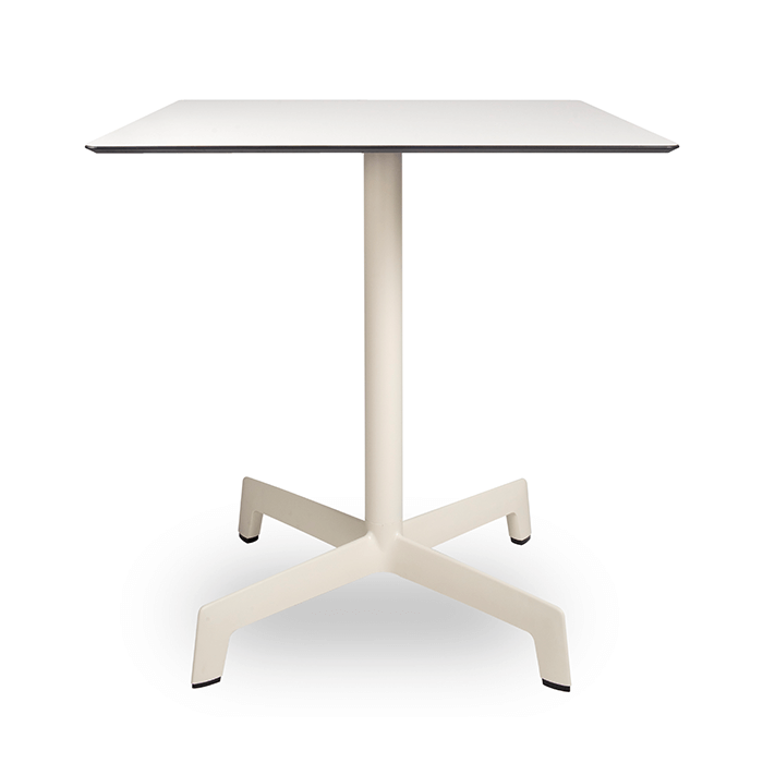 Square Sputnik Dining Table with HPL Top – Furniture Leisure