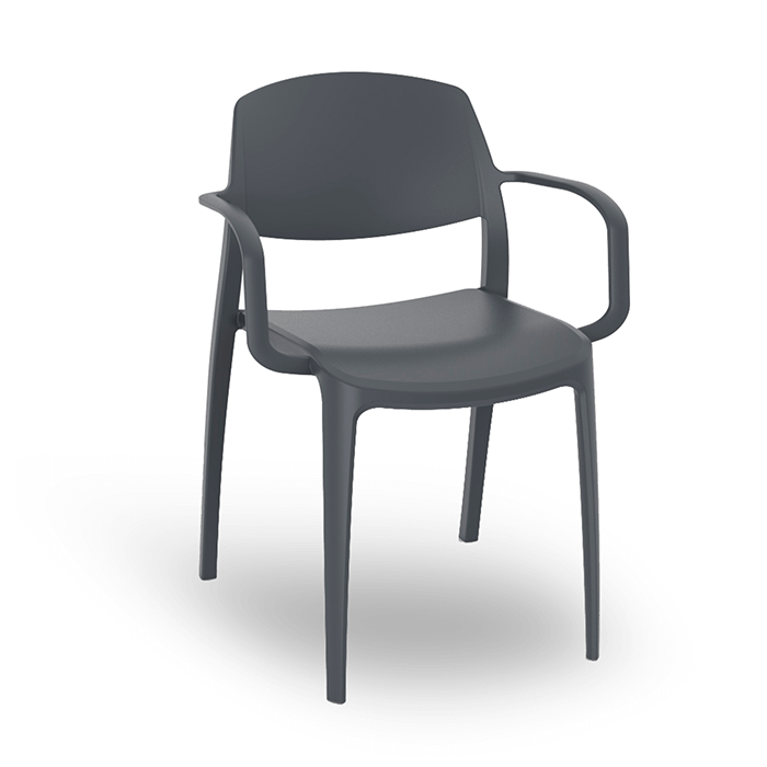 Smart Stacking Polypropylene Outdoor Dining Armchair - 10 - Furniture ...