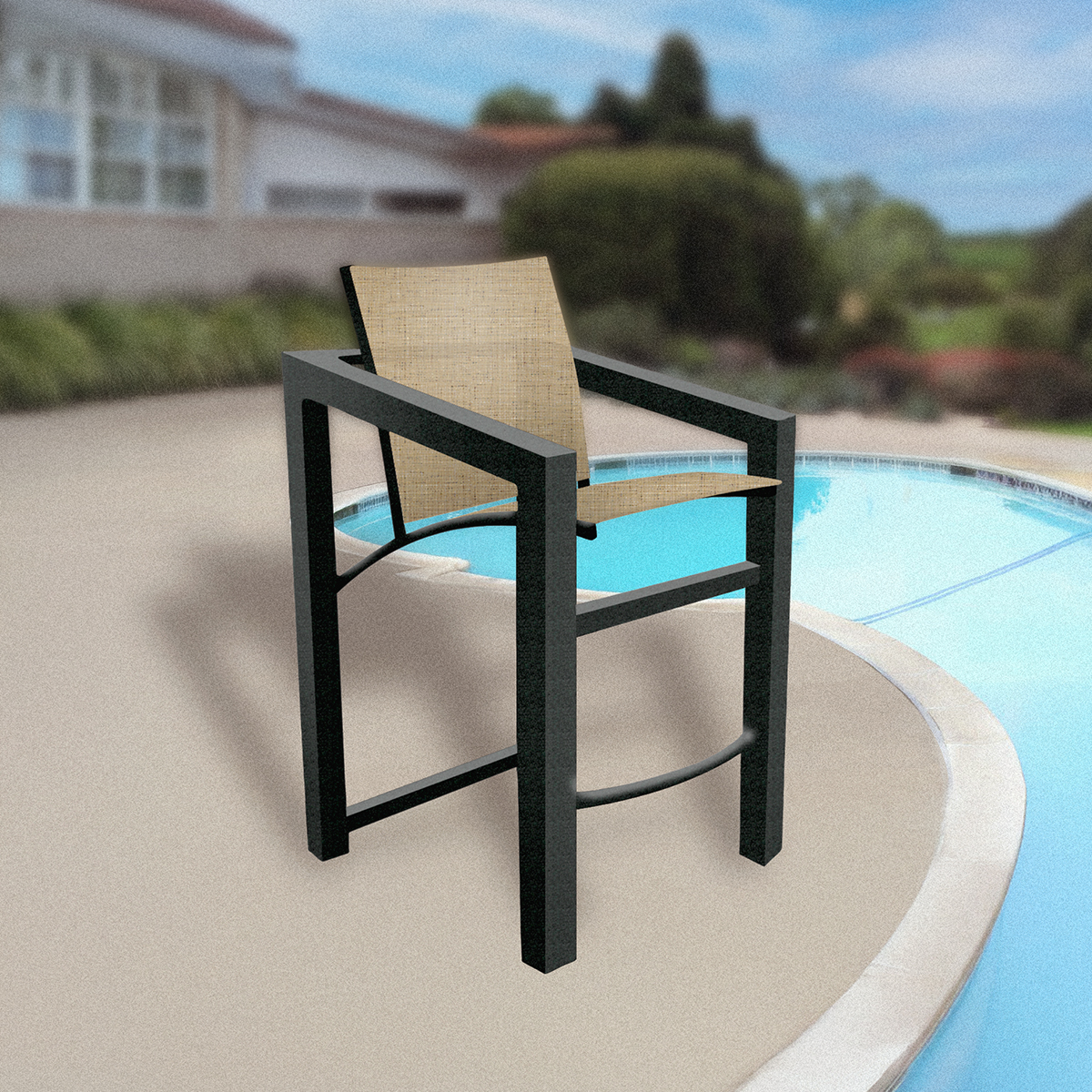 Millennium Aluminum Sling Bar Arm Chair – Furniture Leisure