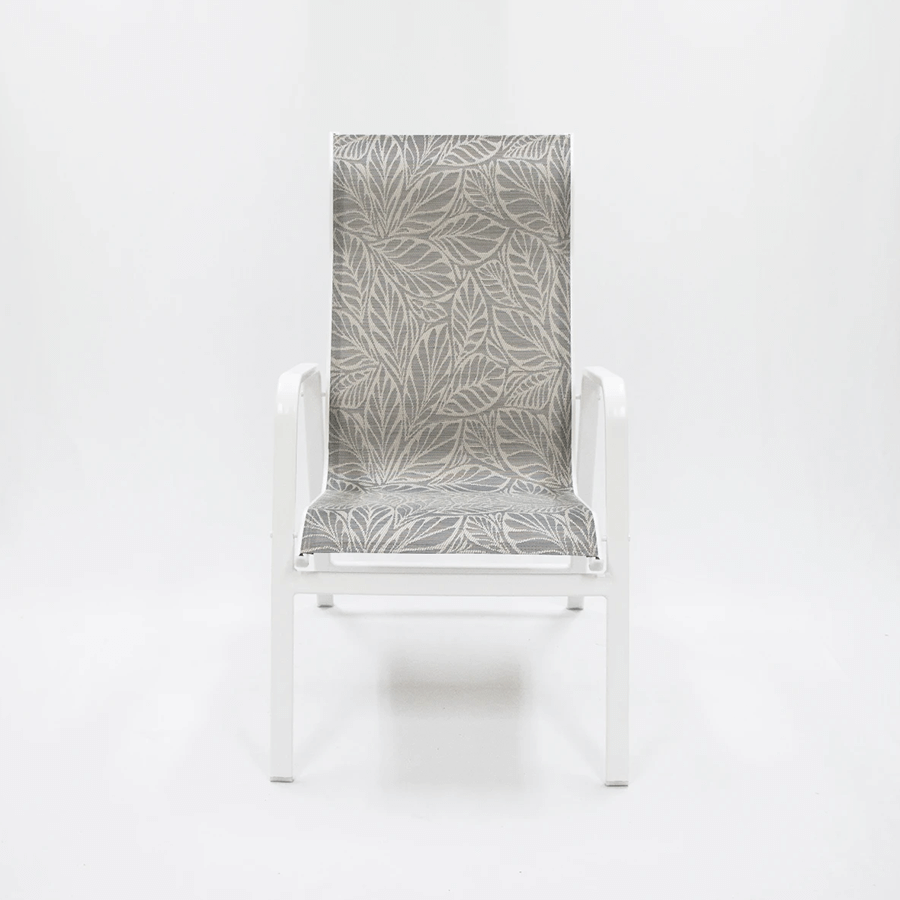 Resort Stackable Patio High Back Sling Dining Chair - 12 lbs ...