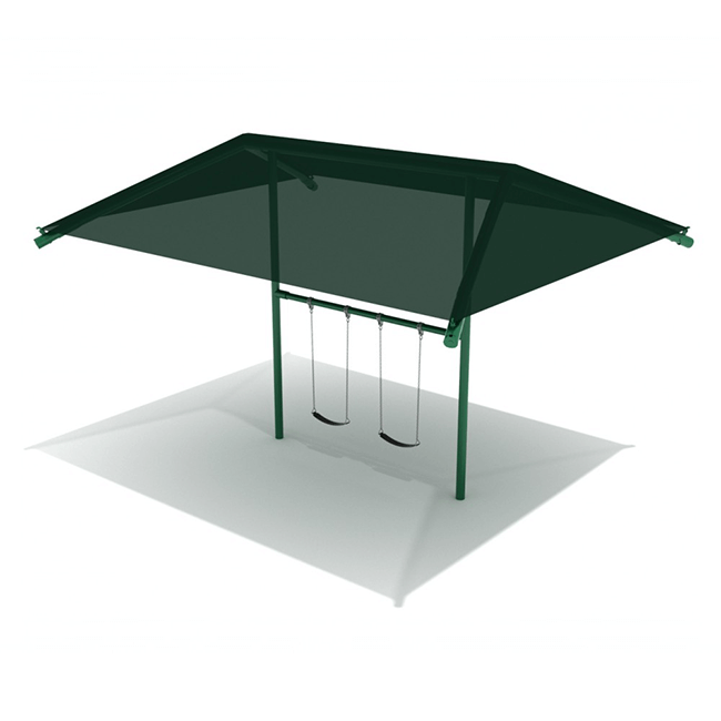 Shaded 8 Ft Elite Swing Set 2 Seats – Furniture Leisure