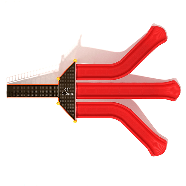 8 Ft Triple Split Slide Ages 5–12 – Furniture Leisure