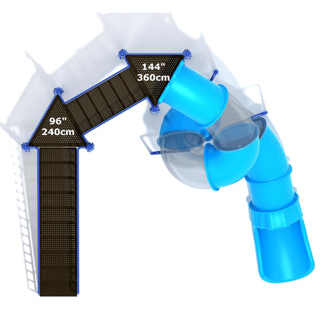 12 Ft Spiral Tube Slide Ages 5–12 – Furniture Leisure