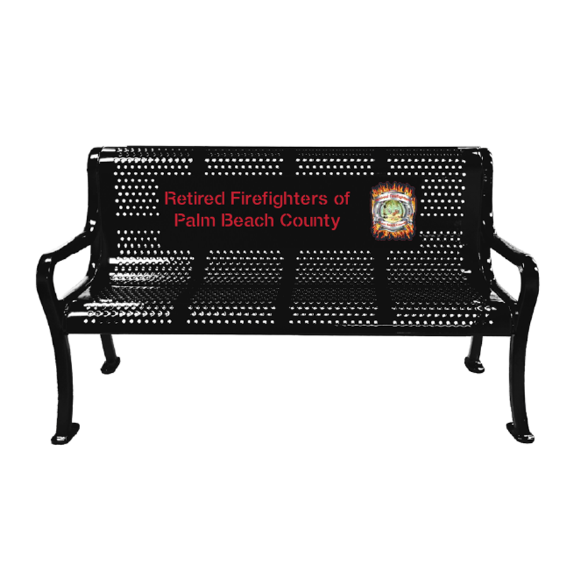 Custom Sublimation Perforated Thermoplastic Bench 4–5 ft - Furniture ...